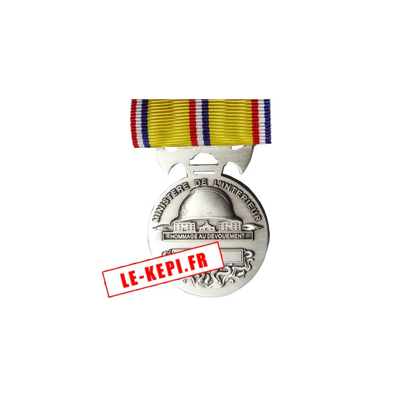 Médaille Pompier Argent 20 ans | Lekepi.fr